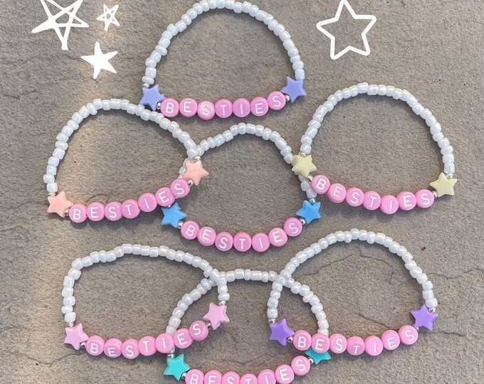 Kids Best Friends Bracelets, Bestie Bracelets, BFF Bracelets, Colorful ...