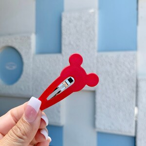 Mickey Mouse Snap Clips, Minnie Mouse Snap Clips, Disney Hair Clips ...