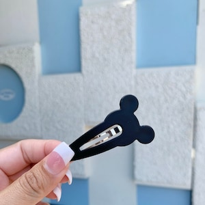 Mickey Mouse Snap Clips Minnie Mouse Snap Clips Disney Hair | Etsy
