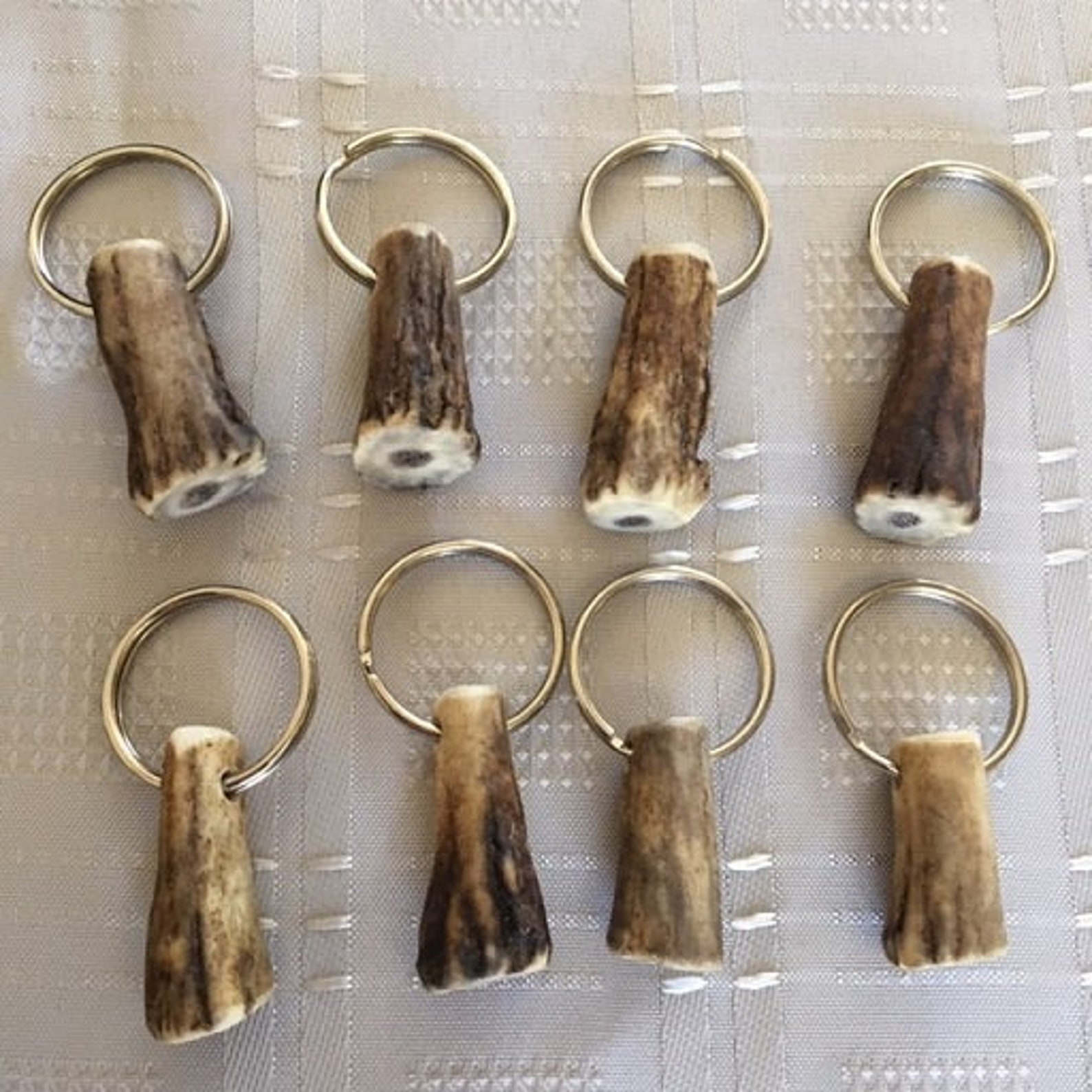 Genuine Antler Key Rings 30 mm split ring Unique Ideal | Etsy