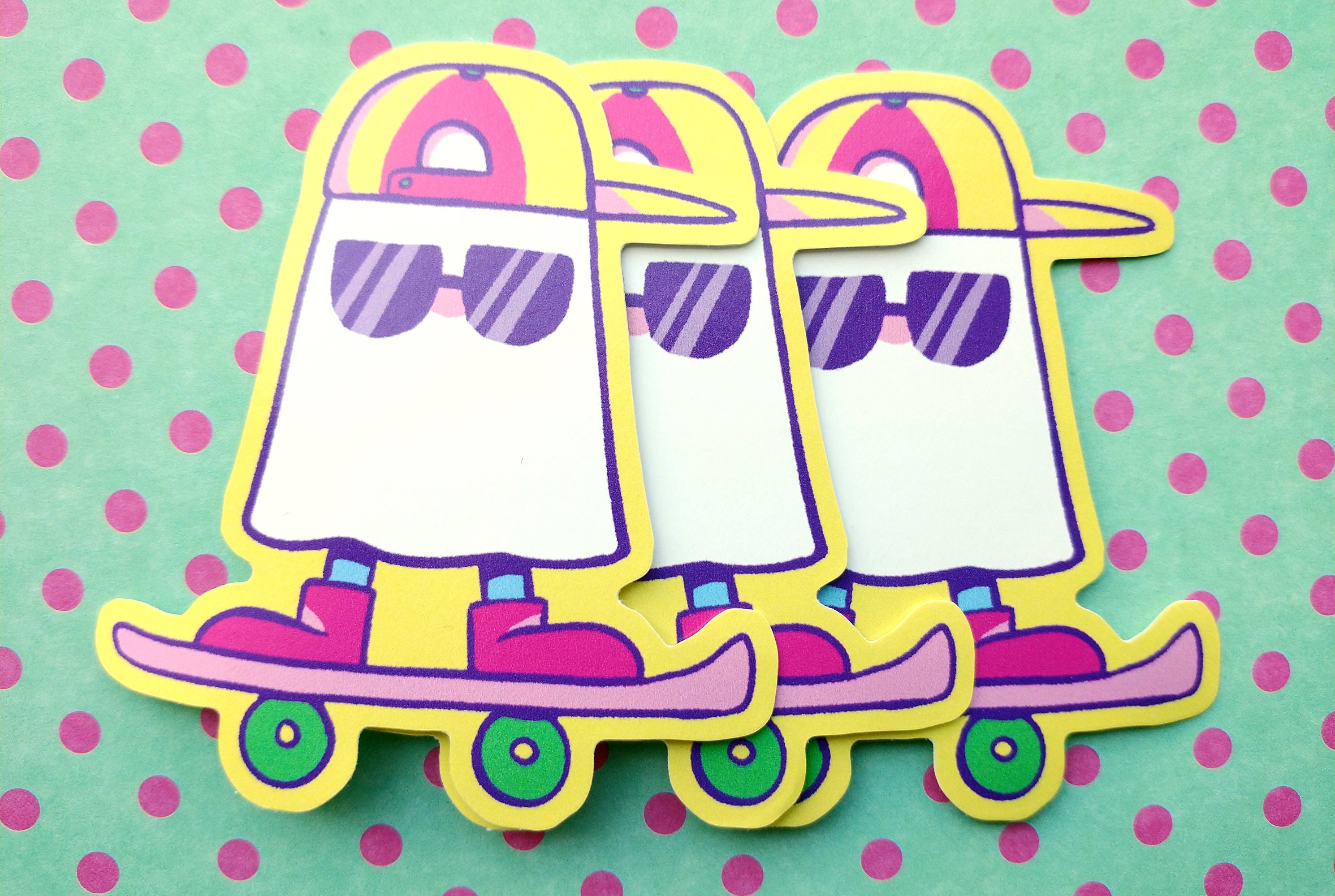 Cute Ghost Sticker 80s 90s Aesthetic - Etsy