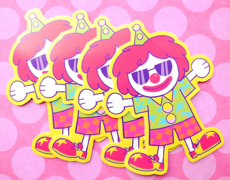 Clowncore Sticker Hot Clown Summer - Etsy