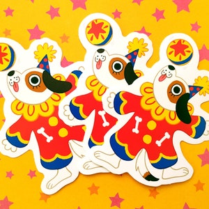 Clowncore Sticker for Laptop, Cute Clown Animal Sticker for Sketchbook ...