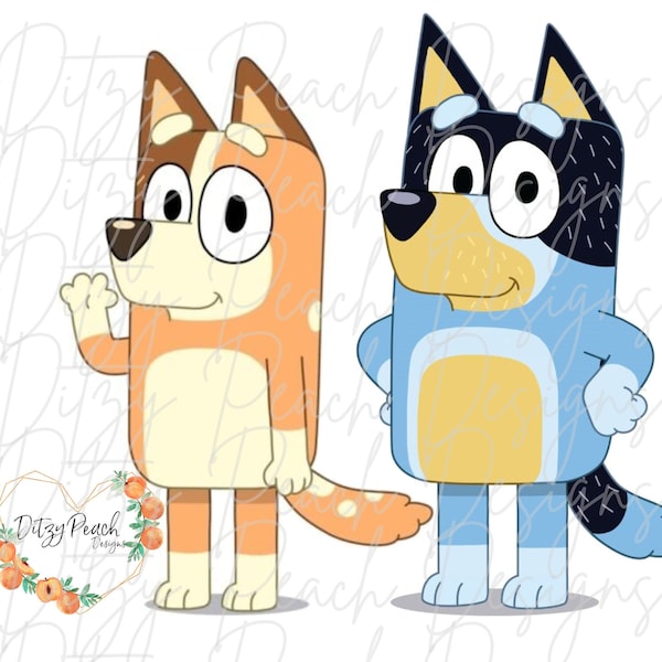 Bluey Cutouts - Etsy