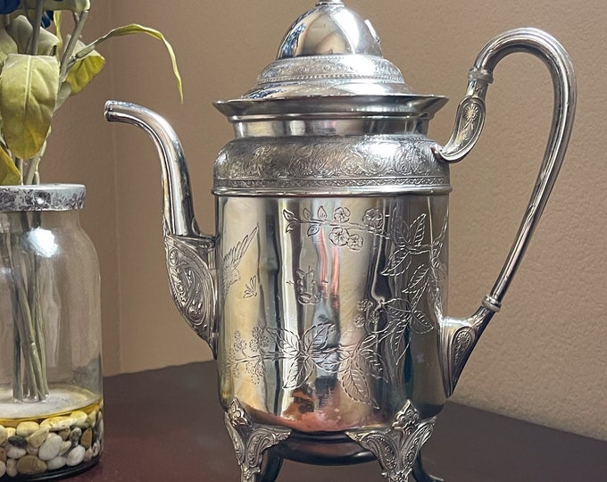 ANTIQUE! | Reed and Barton #3004 Silver Plate Victorian Tea Pot | Late ...