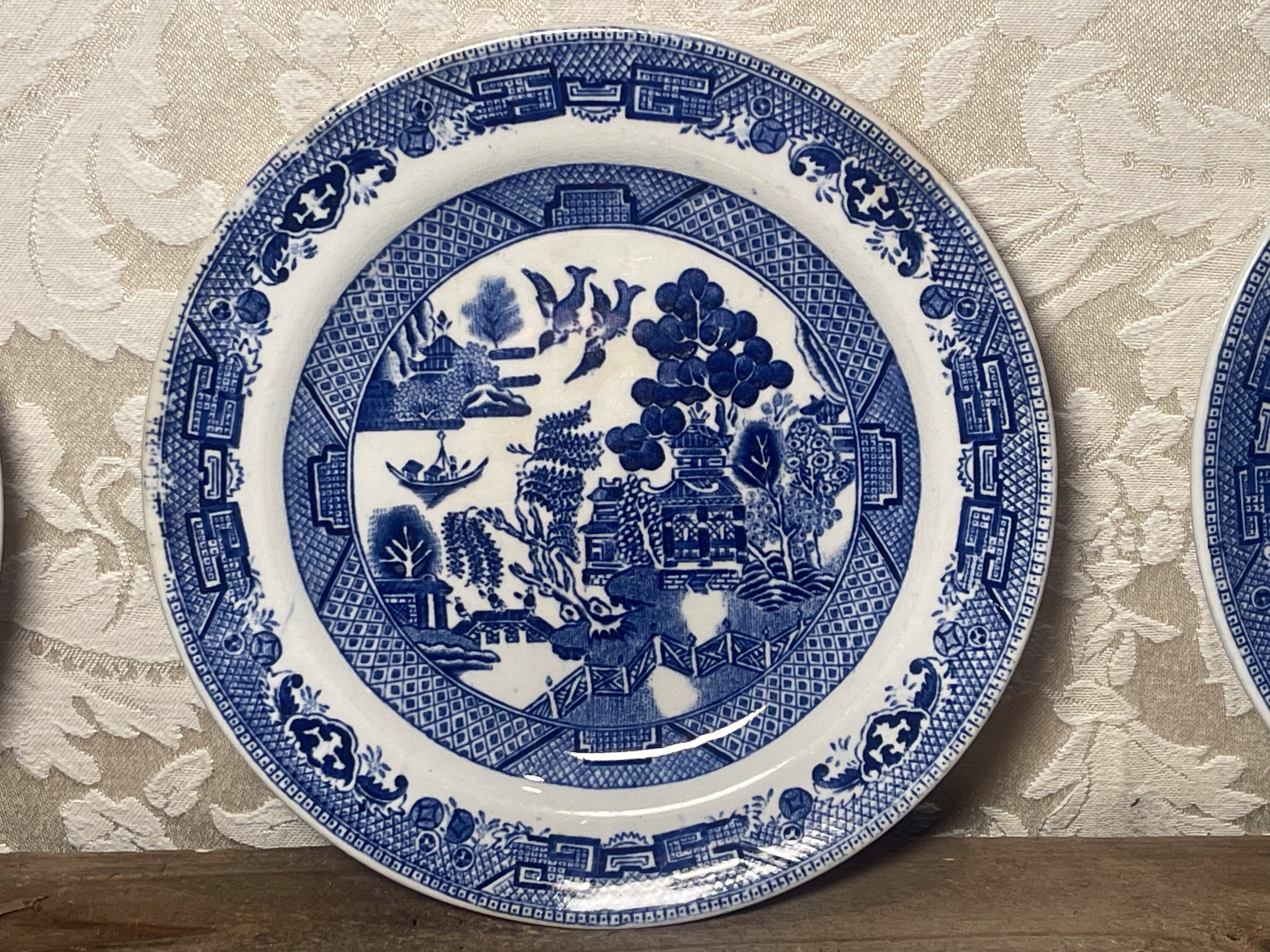 Antique Blue Willow Pattern by Ridgeway Bread/dessert Plate England ...