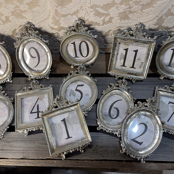 Framed Table Numbers - Etsy