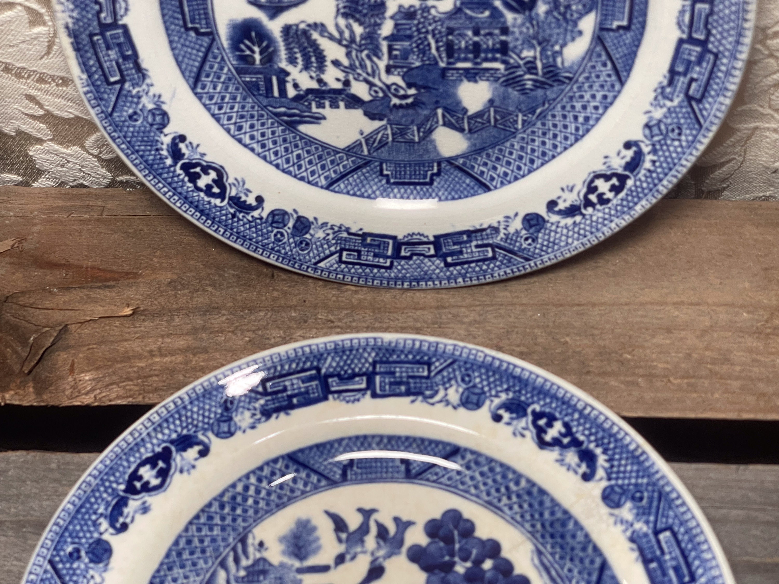Antique Blue Willow Pattern by Ridgeway Bread/dessert Plate England ...