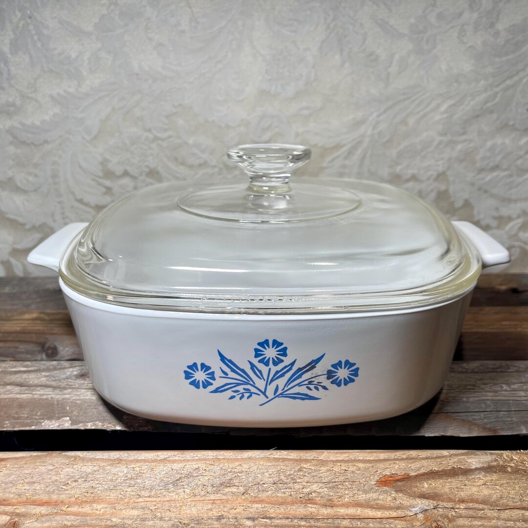 Vintage Corning Ware Blue Cornflower 2 Quart Casserole Dish With ...