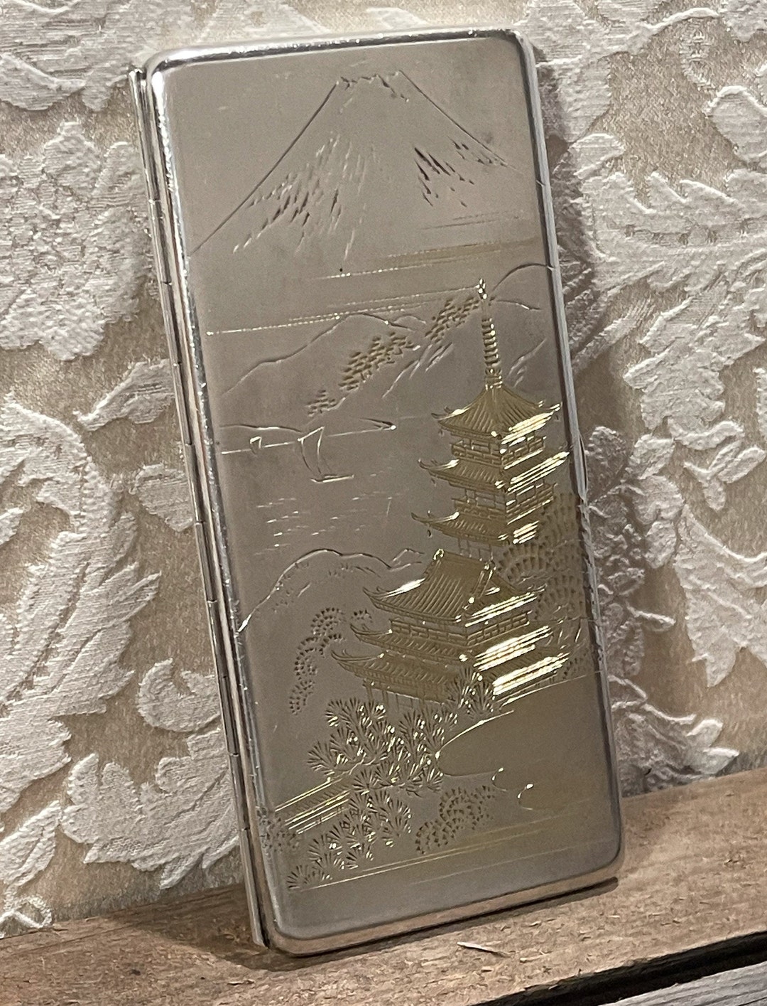 Vintage Japanese Sterling Silver 950 Cigarette Cigar Case 1940s - Etsy