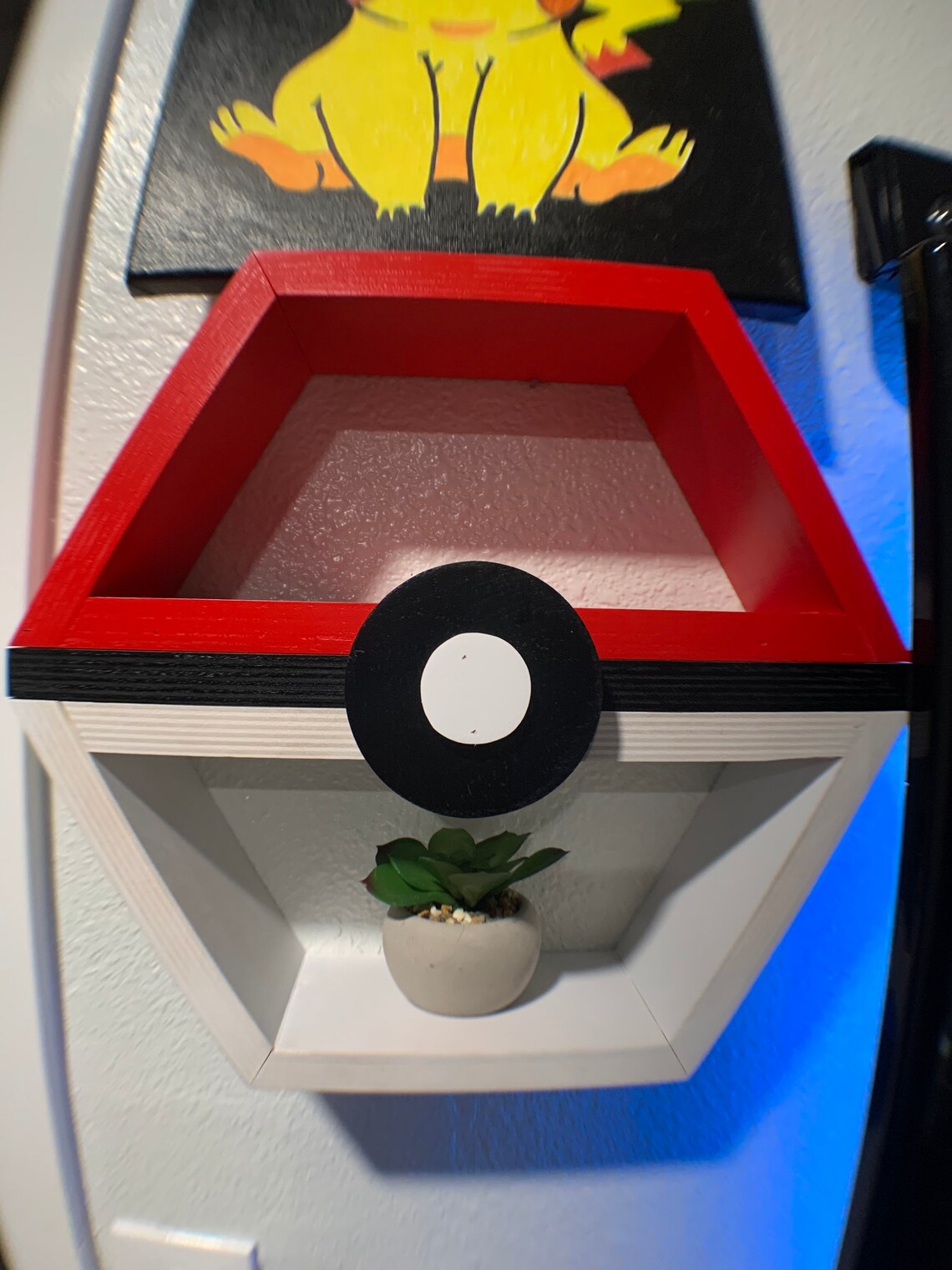 Pokémon octagon wall shelf Pokémon ball kids game hanging geek | Etsy