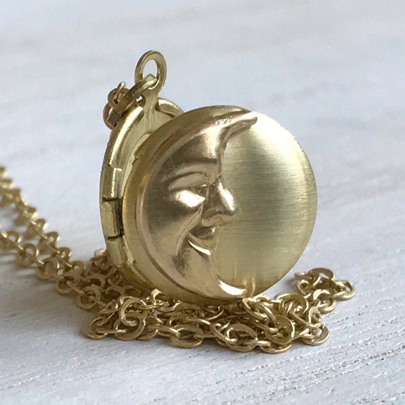 Moon Locket - Etsy