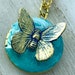 Butterfly Locket, Butterfly Necklace, Blue Butterfly, Personalized ...