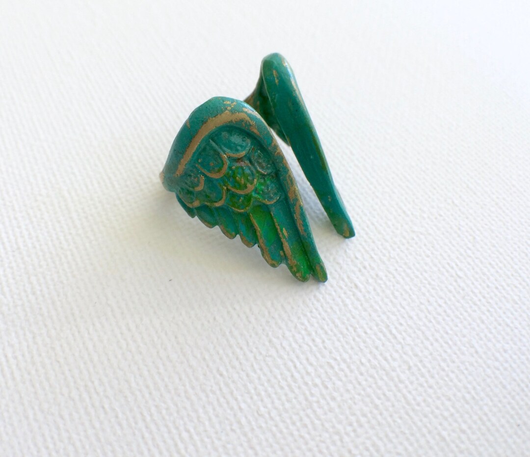 Angel Wing Ring, Guardian Angel Ring, Bird Wing Ring Adjustable ...