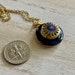 Dark Blue 4 Photo Locket With Daisy Front - Etsy