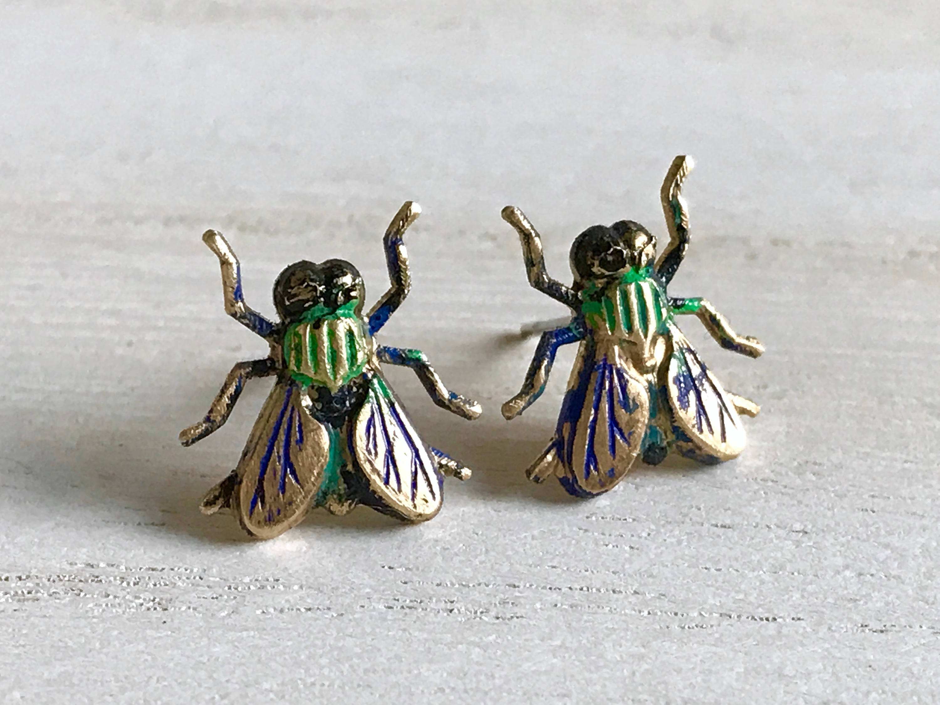 Bug Earrings Fly Earrings Bugs Insect Earrings Creepy - Etsy Canada