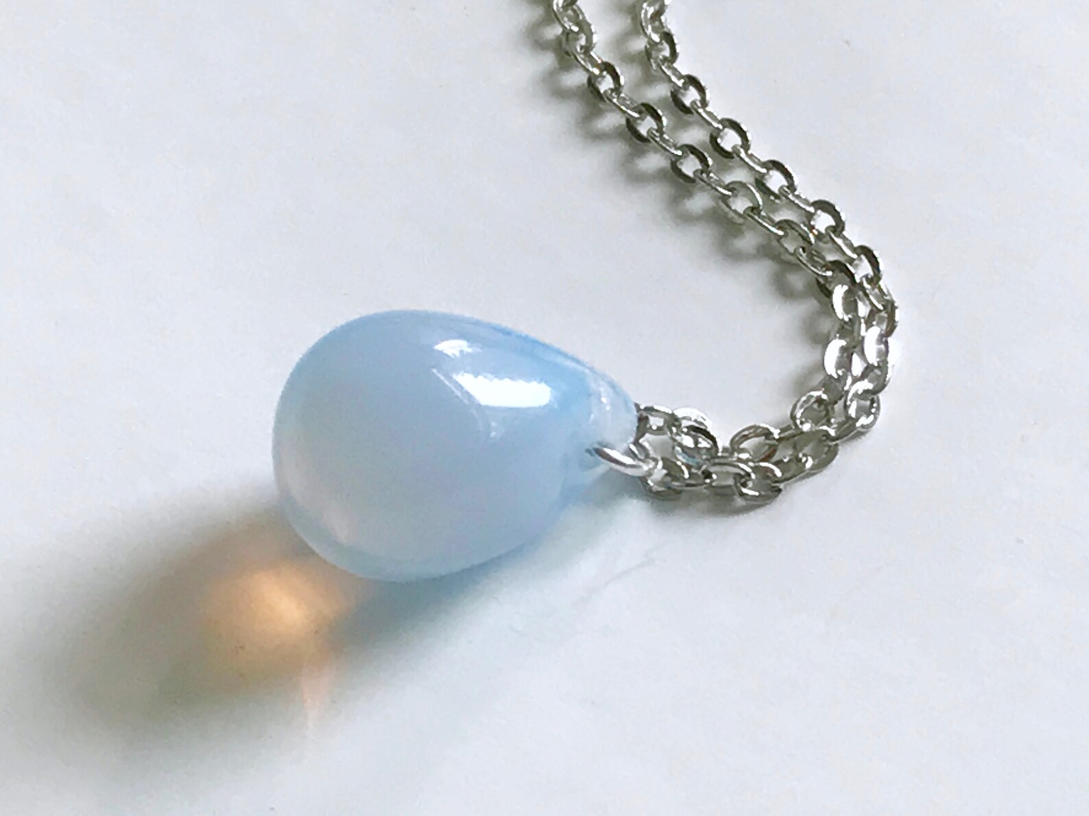 Mermaid Tear Necklace, Mermaid Jewelry, Teardrop Necklace, Turquoise ...