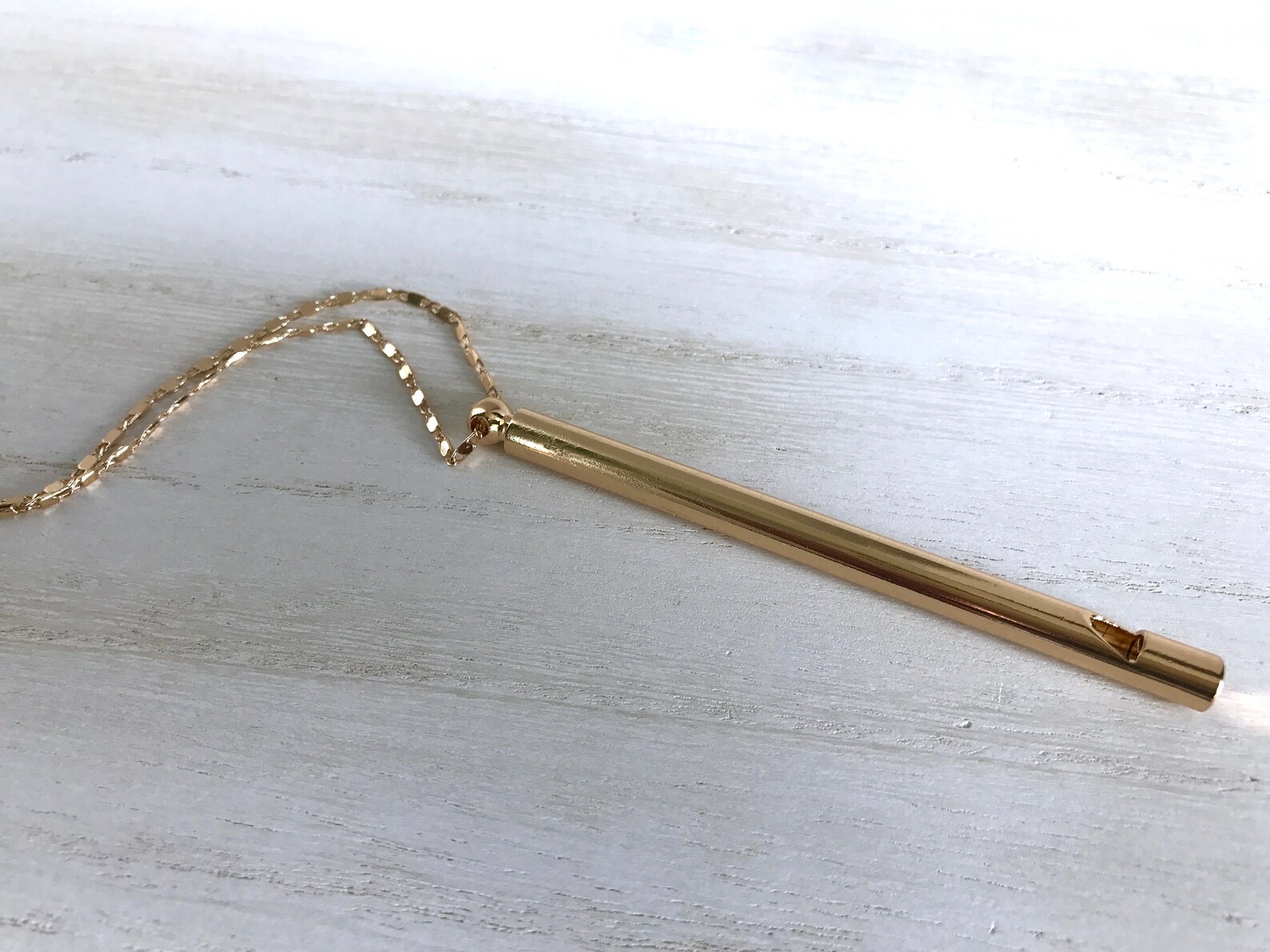 Gold Whistle Necklace Whistle Necklace Whistle Simple Gold - Etsy