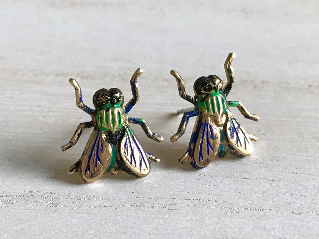 Bug Earrings, Fly Earrings, Bugs, Insect Earrings, Creepy Earrings ...