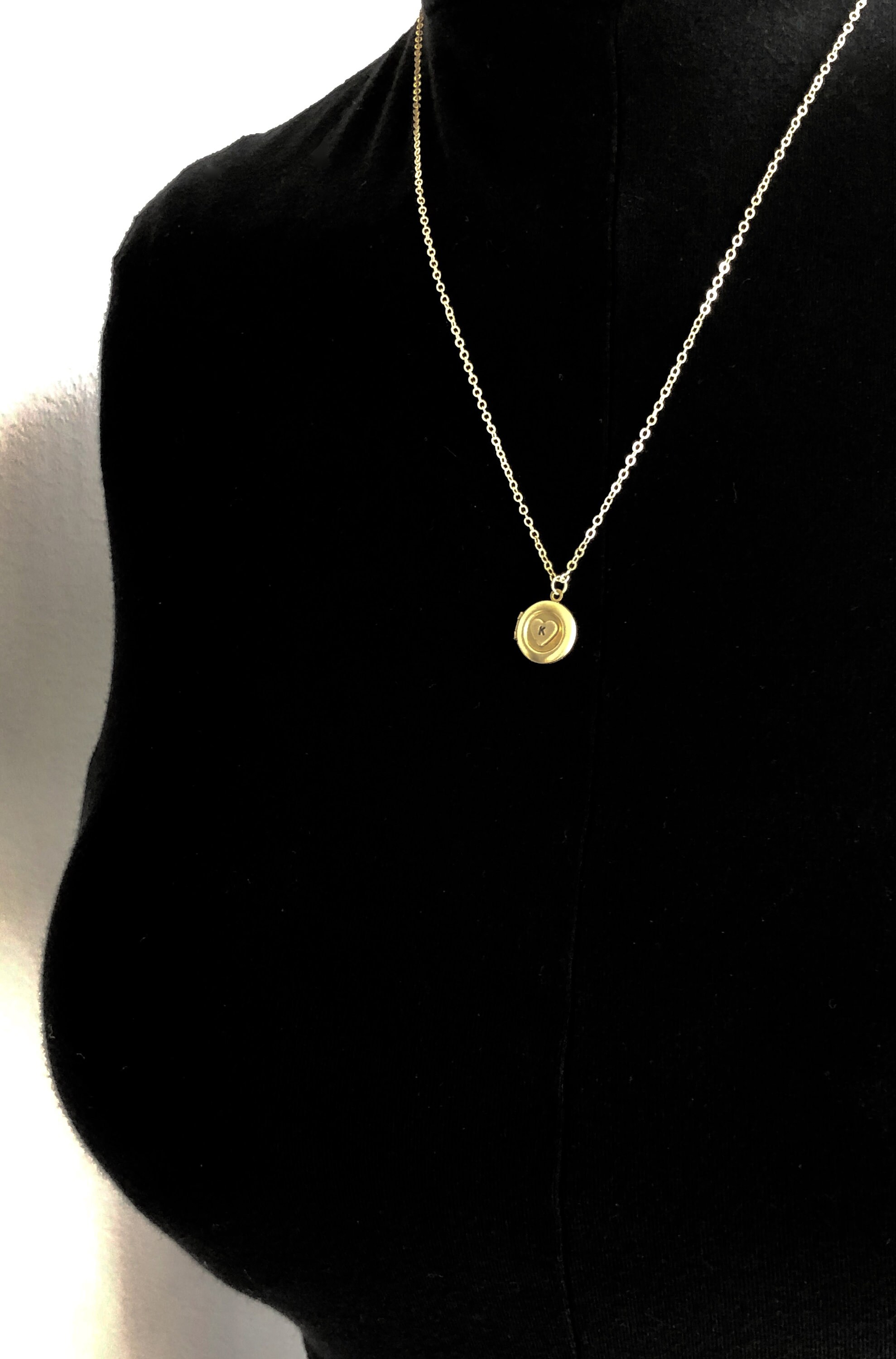 Tiny Photo Locket Photos in a monogrammed locket Childs | Etsy