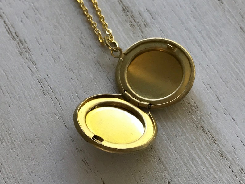 Sunflower Locket Tiny Gold Locket You Are My Sunshine | Etsy