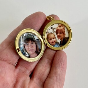 Large Blue Locket With Crescent Moon - Etsy