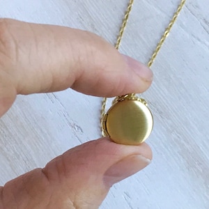 Tiny Locket With Photos, Small Gold Locket, Small Locket, Child's ...