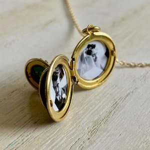 Dark Blue 4 Photo Locket With Daisy Front - Etsy