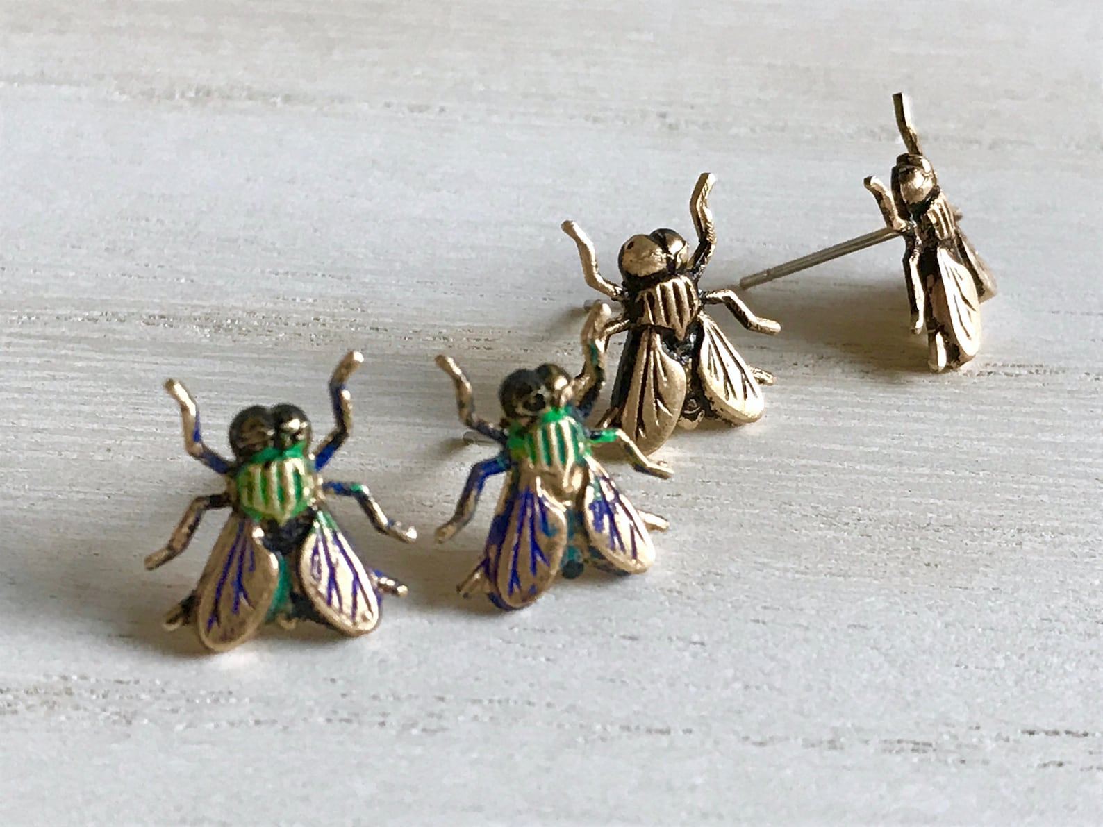 Bug Earrings Fly Earrings Bugs Insect Earrings Creepy - Etsy Canada