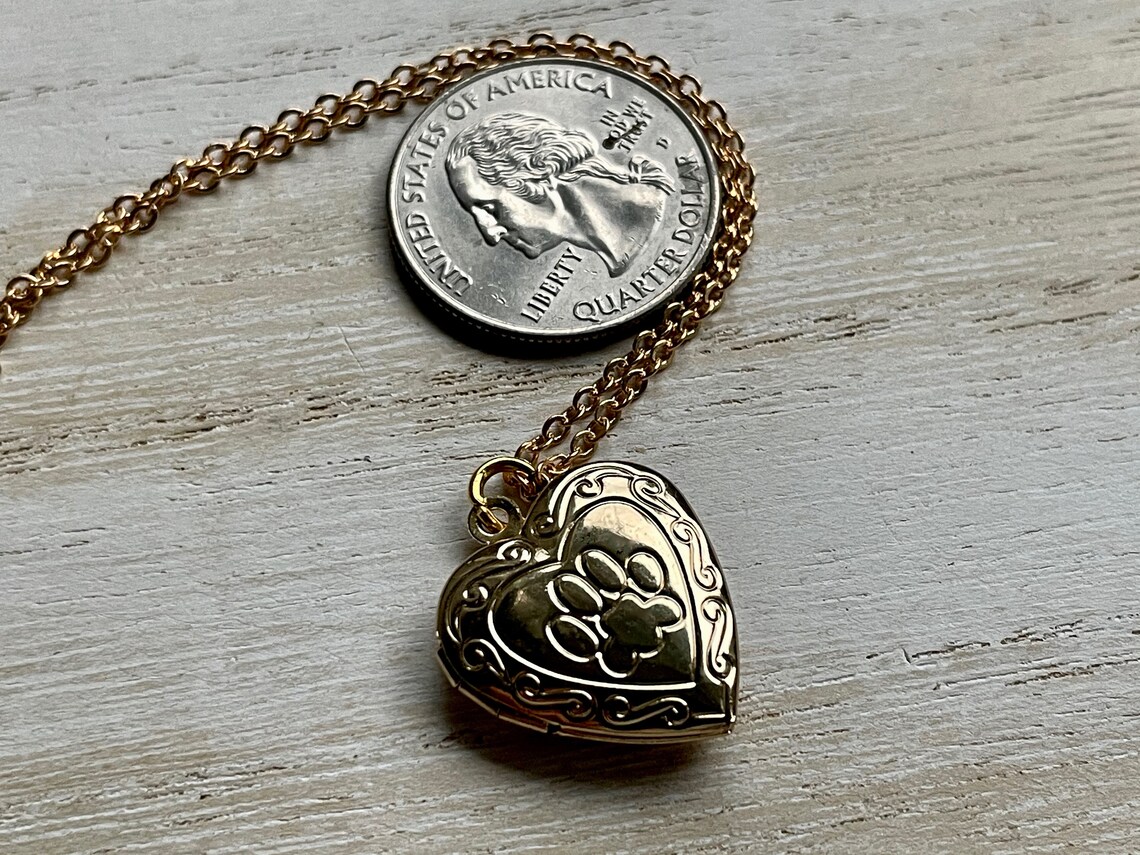 Pet Locket With Photos Memorial Dog Locket Loss of a Pet - Etsy