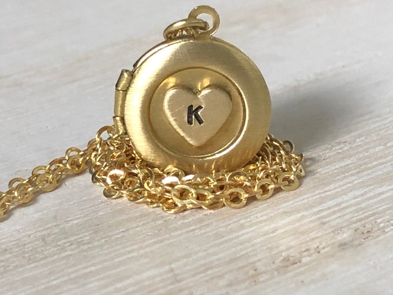Tiny Photo Locket Photos in a Monogrammed Locket Childs - Etsy