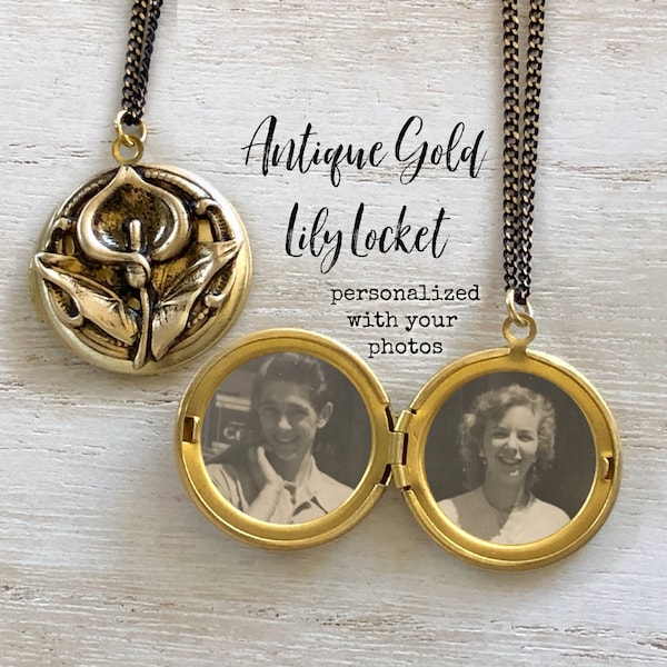 Lily Locket - Etsy