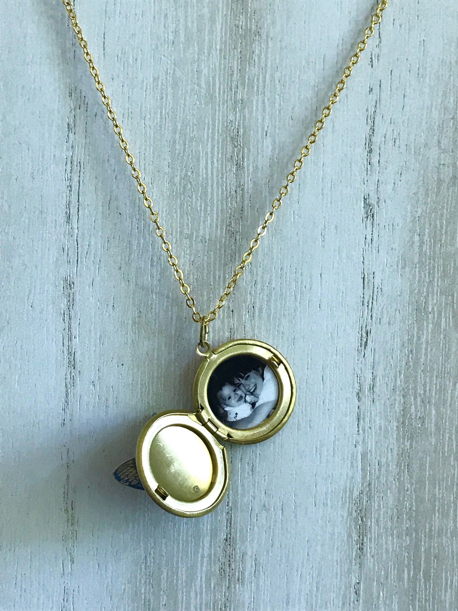 Butterfly Locket Butterfly Necklace Blue Butterfly - Etsy