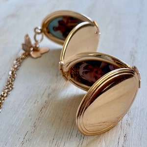 Floral Butterfly Locket: Gold Four-photo Family Tree Keepsake - Etsy