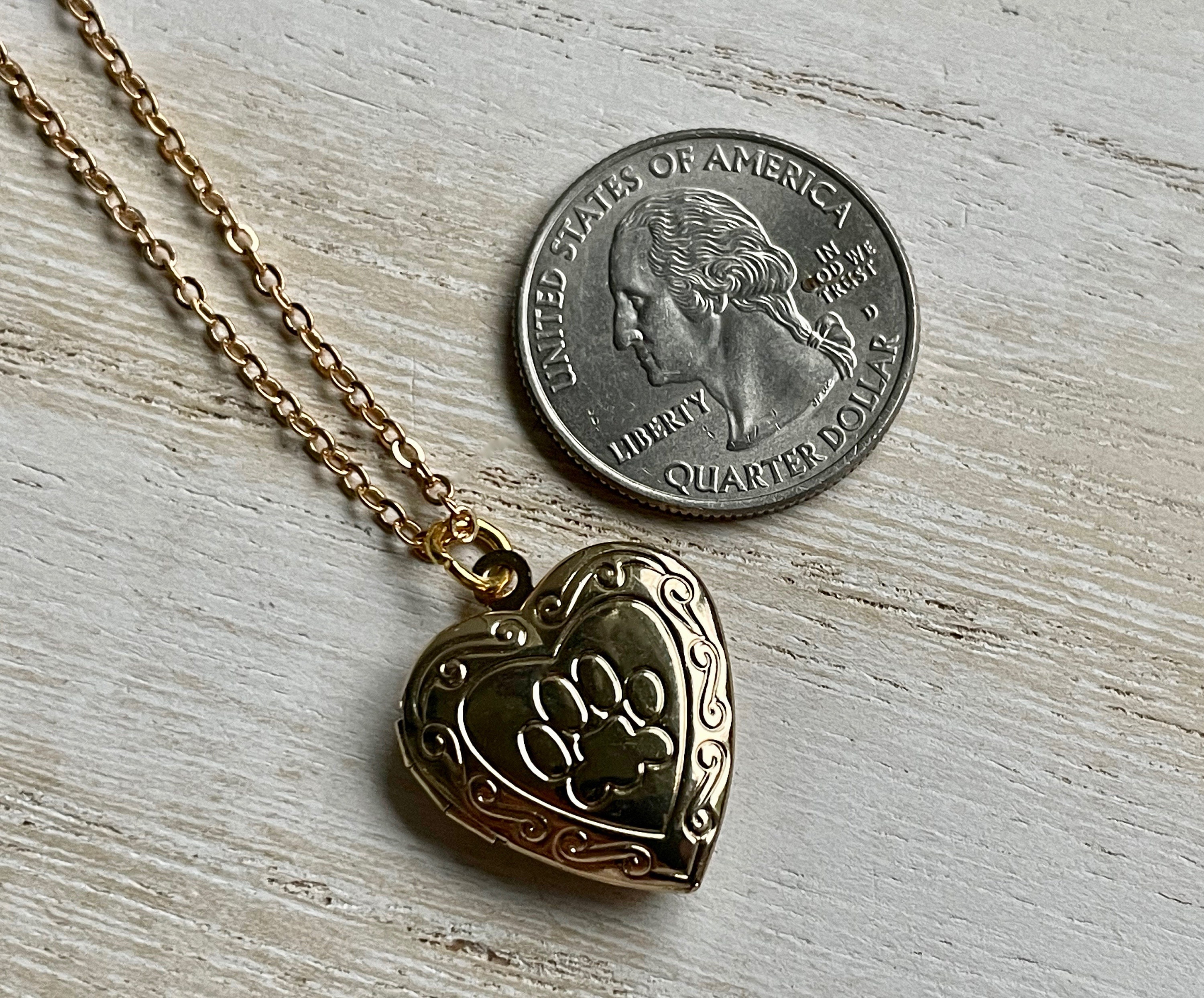 Pet Locket With Photos Memorial Dog Locket Loss of a Pet Picture Locket ...