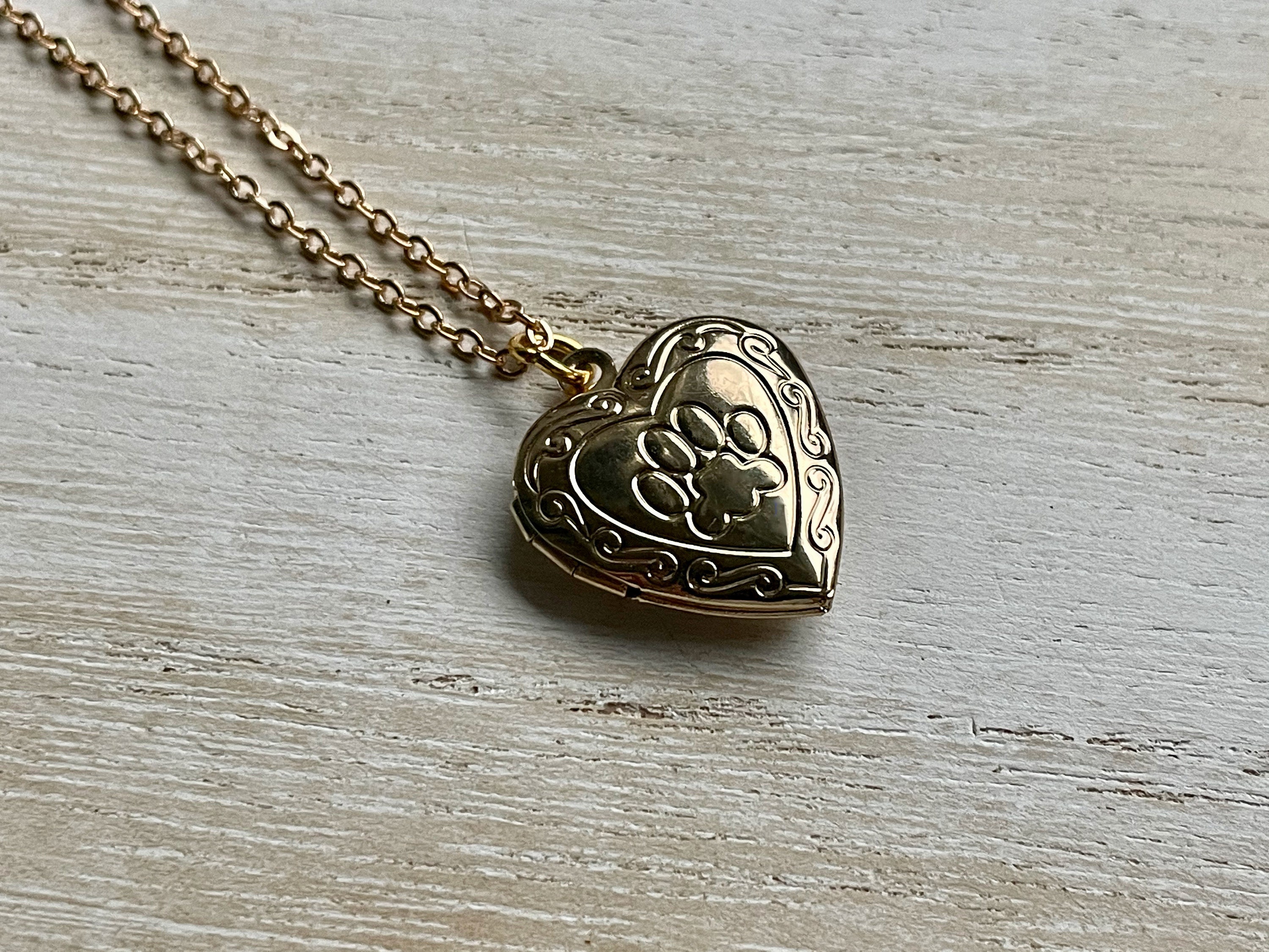 Pet Locket With Photos Memorial Dog Locket Loss of a Pet | Etsy