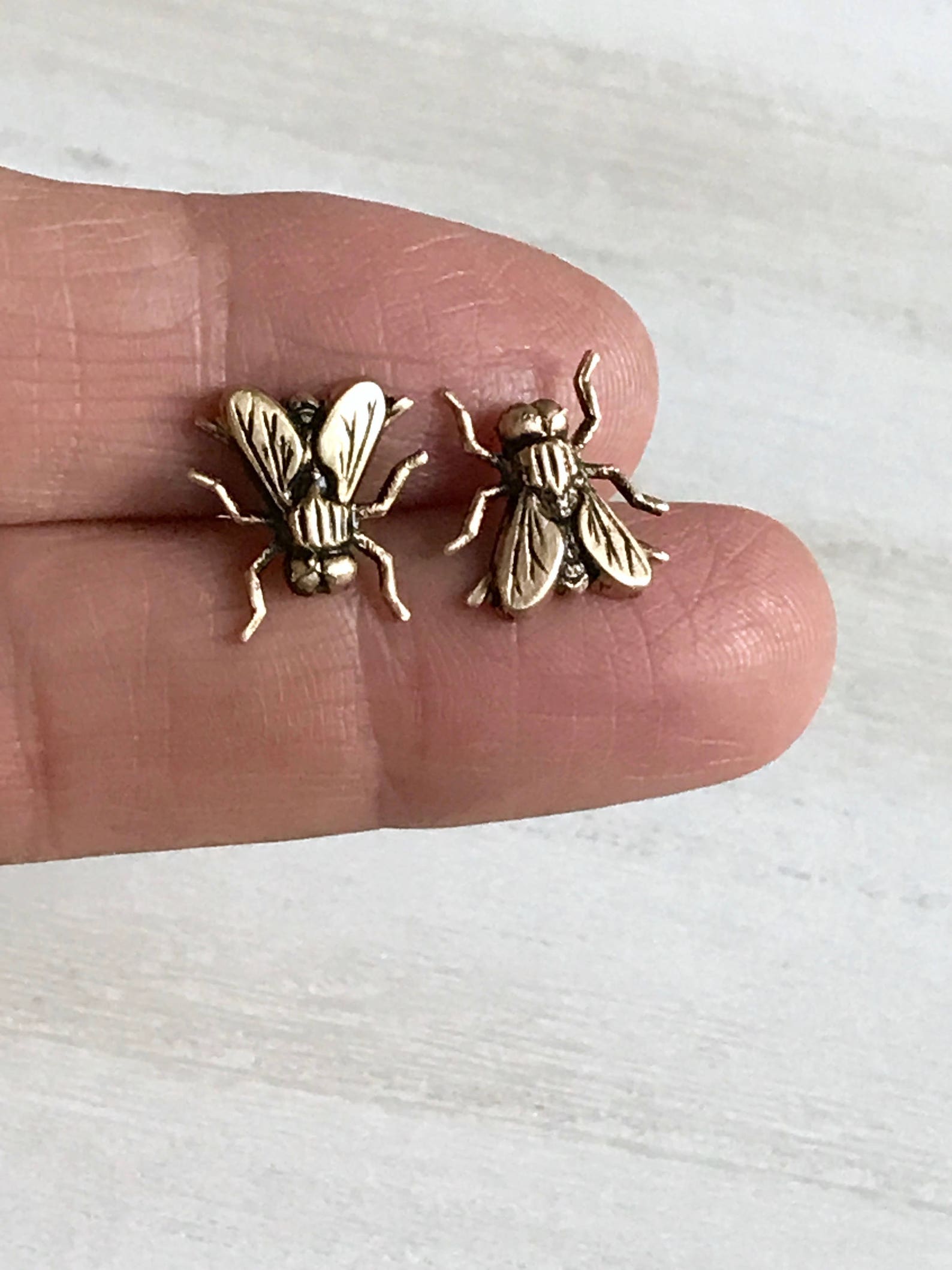 Bug Earrings Fly Earrings Bugs Insect Earrings Creepy - Etsy Canada