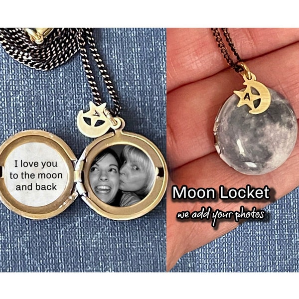 Moon Locket - Etsy