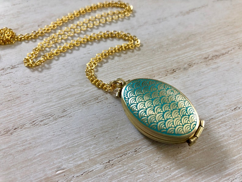 Multi photo locket hand painted locket Family tree locket 4 | Etsy