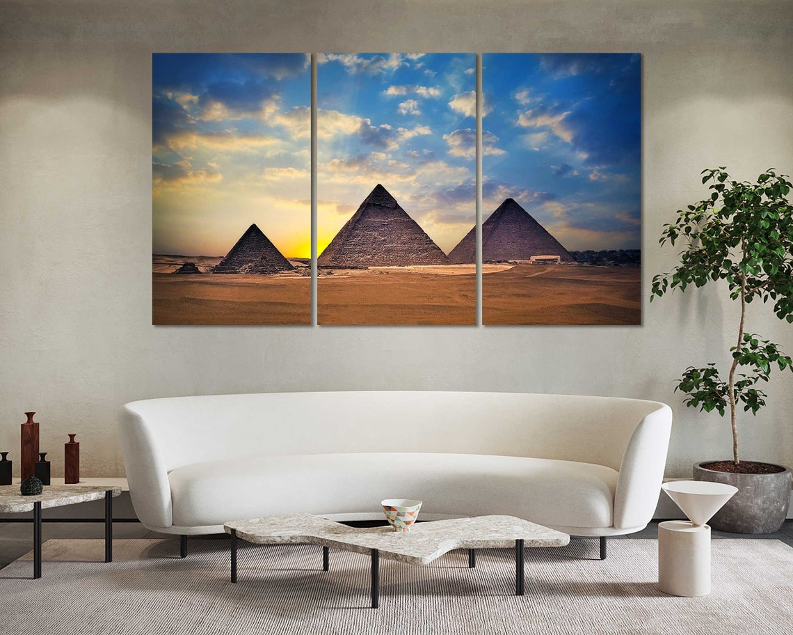 Pyramids of Egypt Popular Decor for Home Architecture of - Etsy