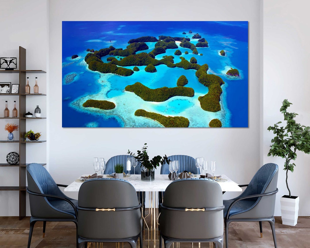 Islands in Philippines Art on Canvas, Philippines Ocean Modern Decor, Islands Stylish Room Art ...