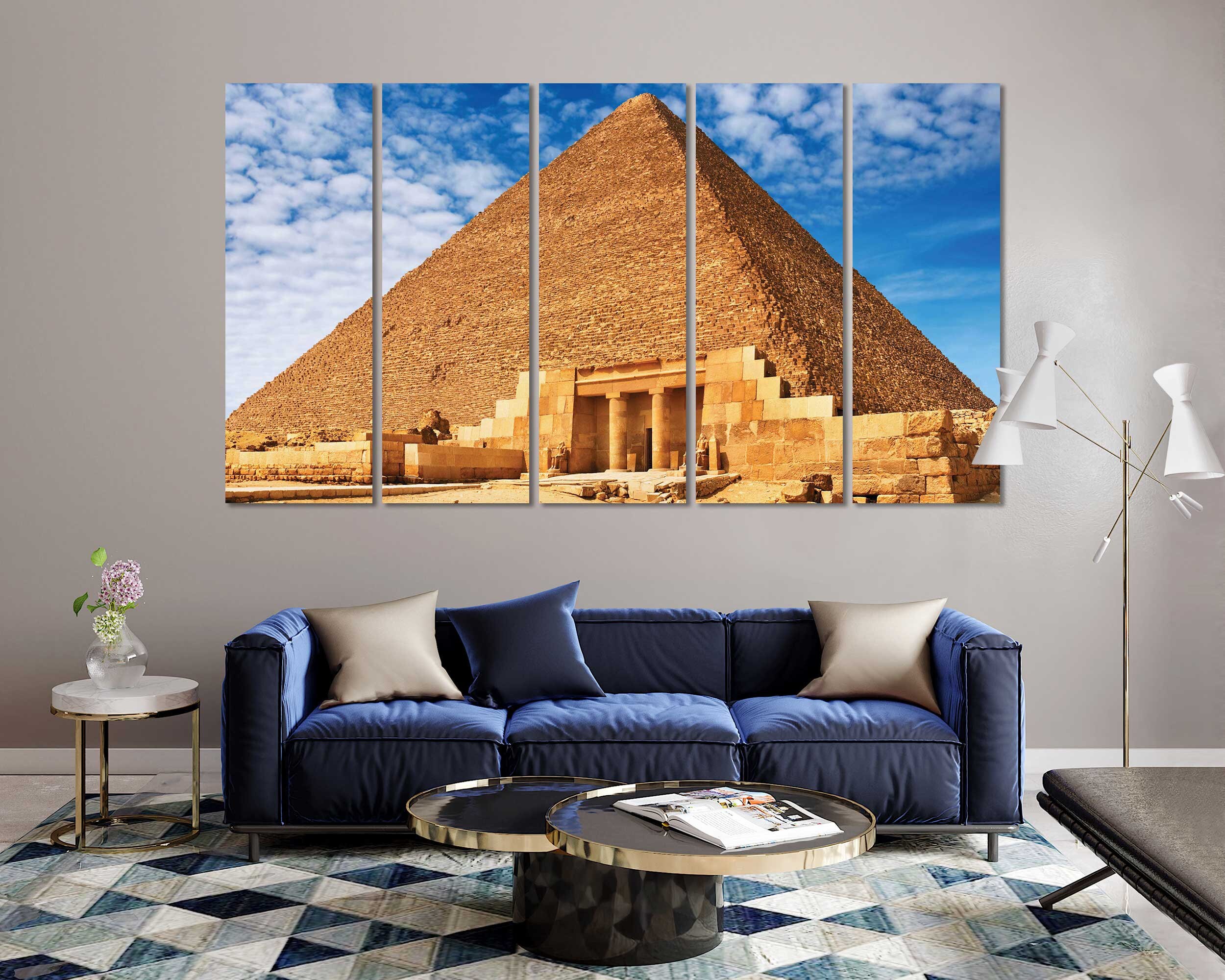 Pyramid in Egypt Large Framed Wall Decor Pyramids Travel | Etsy