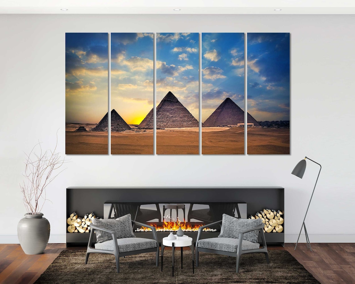 Pyramids of Egypt Popular Decor for Home Architecture of - Etsy