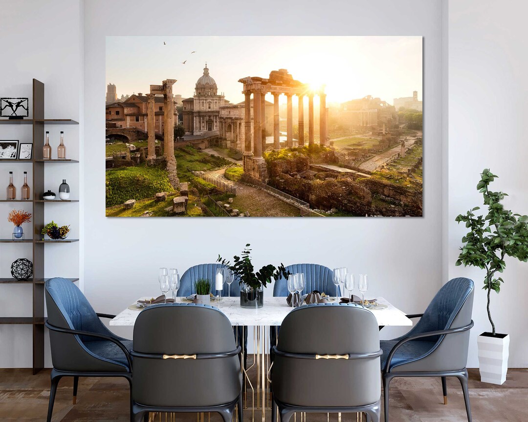 Roman Forum Sunset Canvas Print – Ancient Rome Architecture Wall Art - Etsy