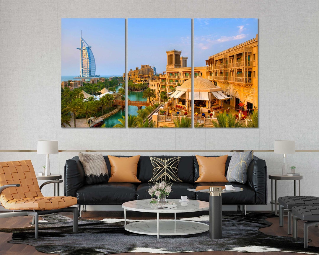 Dubai Large Wall Ar Canvas, Dubai Print Art for Home, Dubai Modern ...