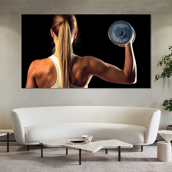 Dumbbells Art Canvas - Etsy