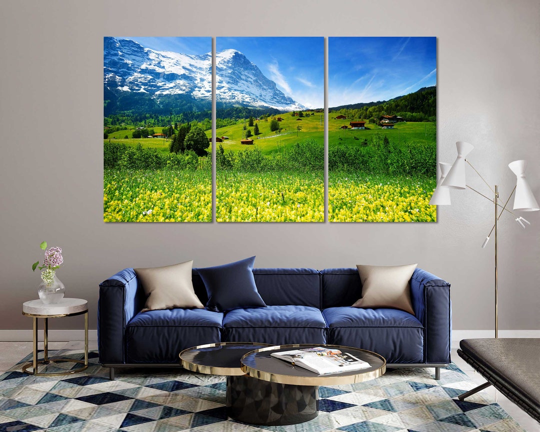 Swiss Alps Landscape Photography Print – Switzerland Mountain Wall Art ...
