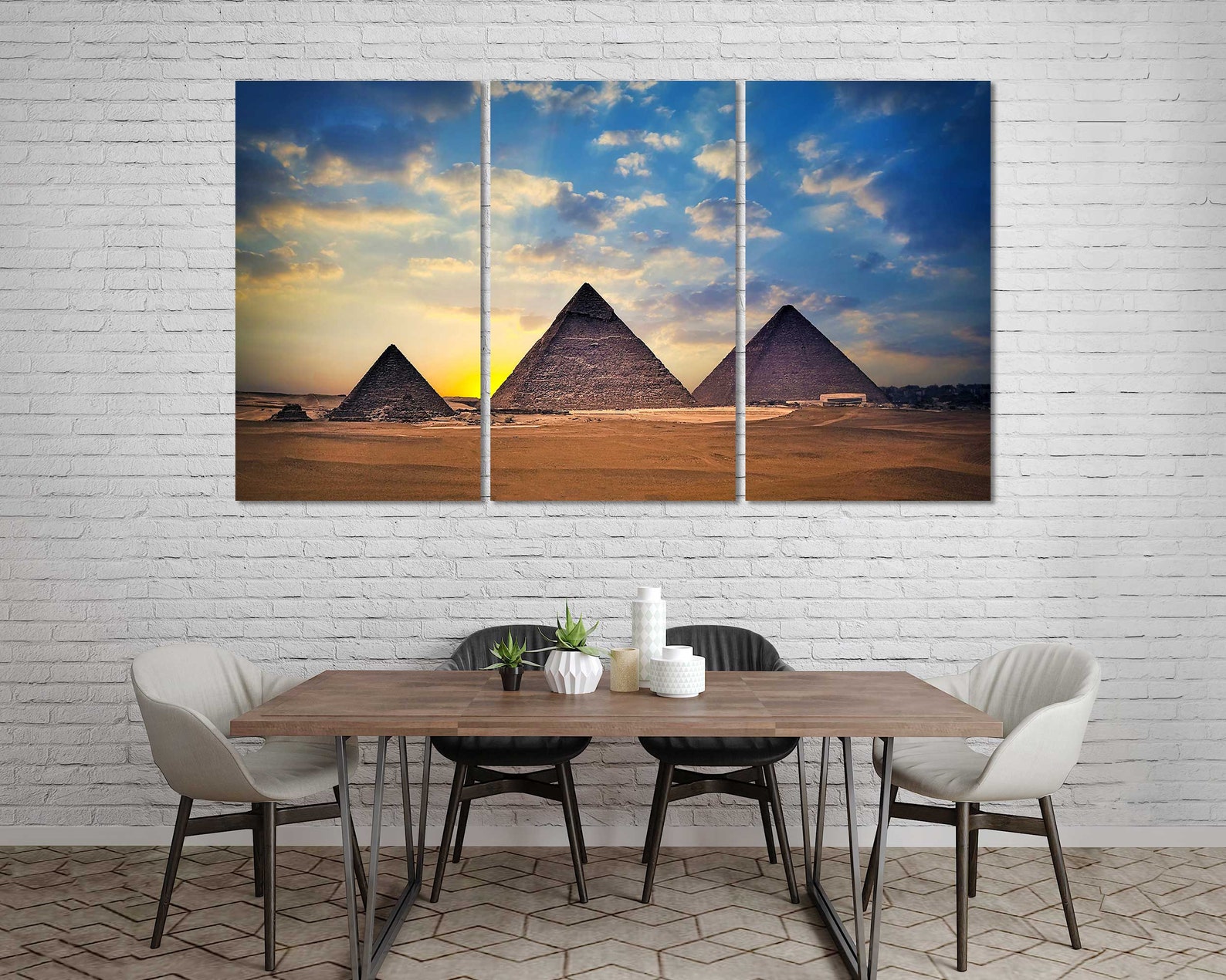 Pyramids of Egypt Popular Decor for Home Architecture of - Etsy