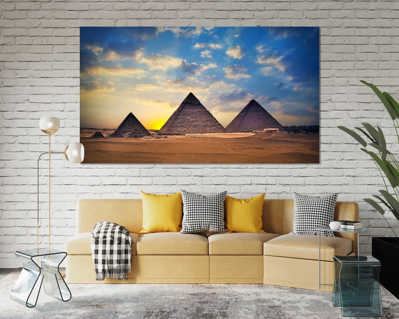 Pyramids of Egypt Popular Decor for Home Architecture of - Etsy