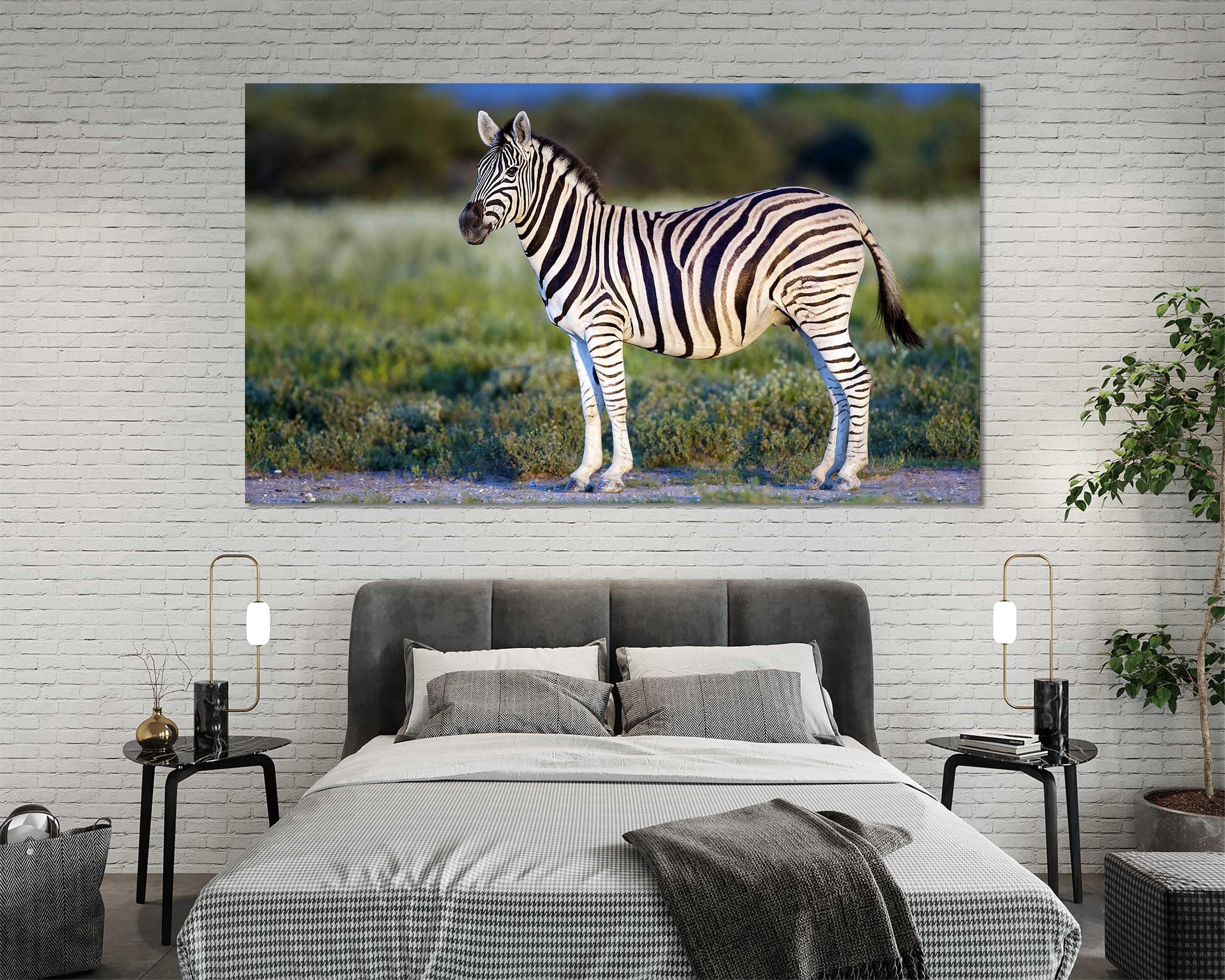 Zebra Modern Decor for Home Zebra Painting Art on Canvas - Etsy UK